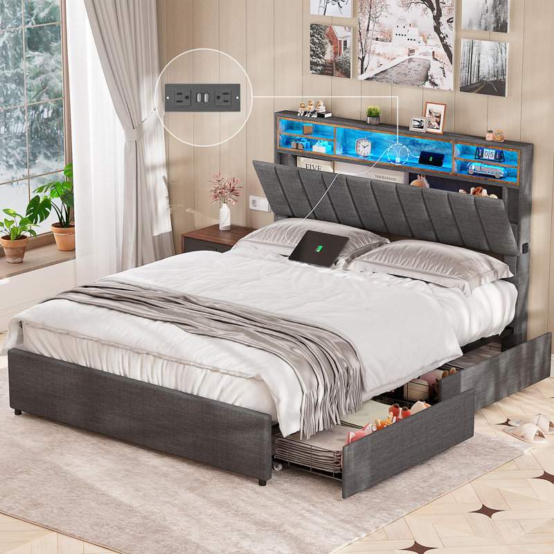Wrought Studio Golanka 46.1 Bed Frame Reviews Wayfair